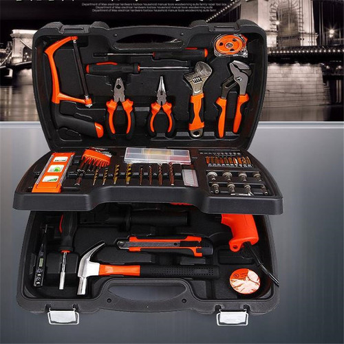 138 PCS Multifunctional Tool Kit Hardware Home Kit Woodworker Metal ...