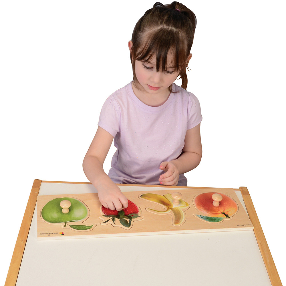 Extra-wide Knobbed Puzzle -Fruit - Cre8tive Minds
