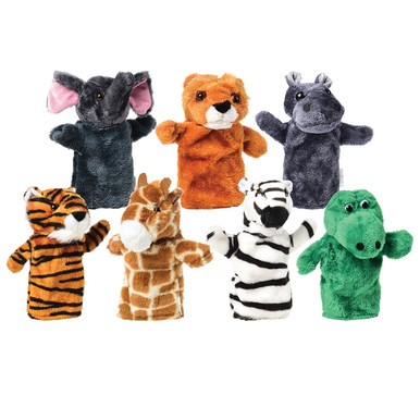 Wild Animal Puppet Set