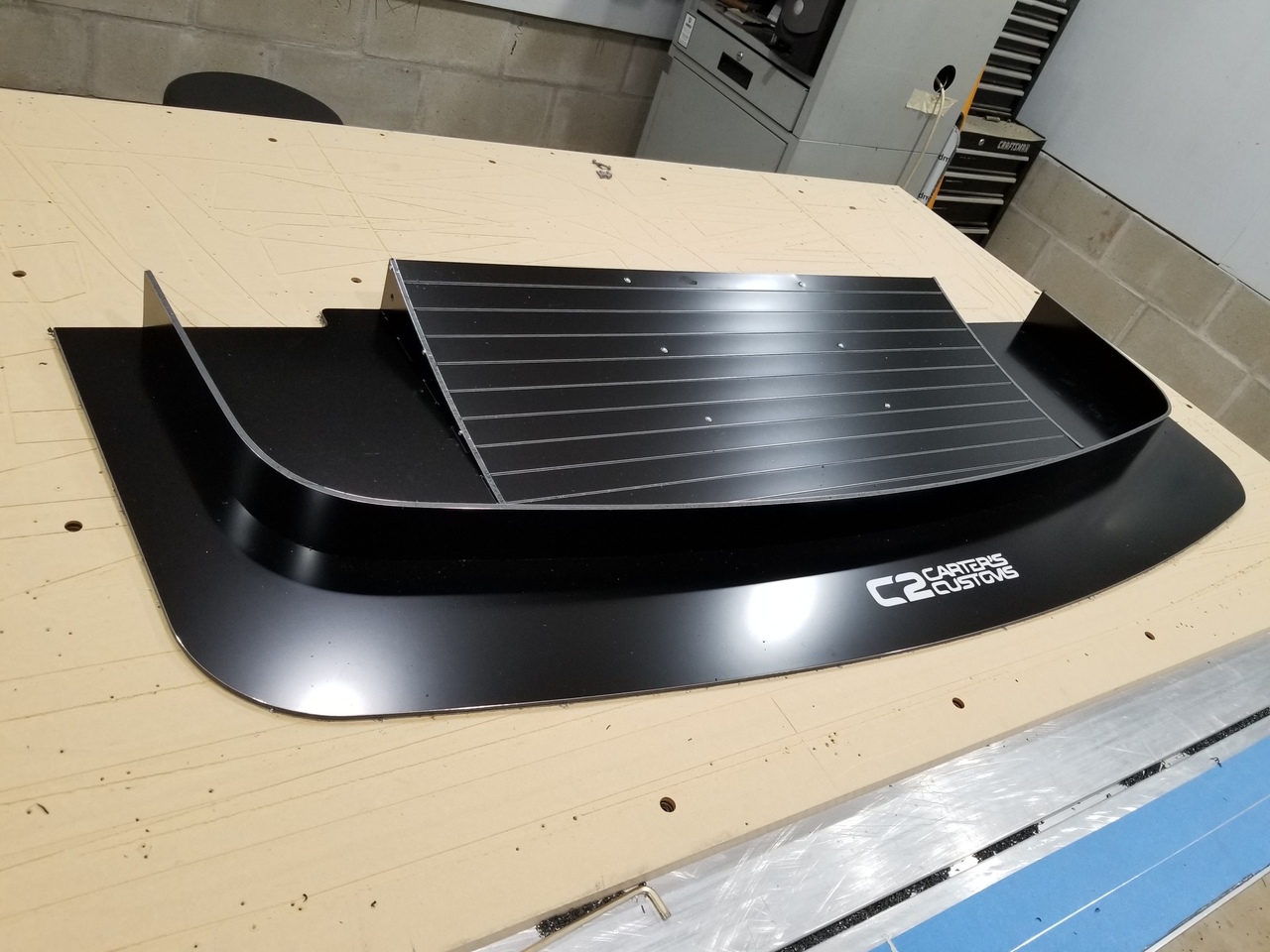 1987-93 LX Front Splitter -Race W/Forward Arms - Carter's Customs, LLC