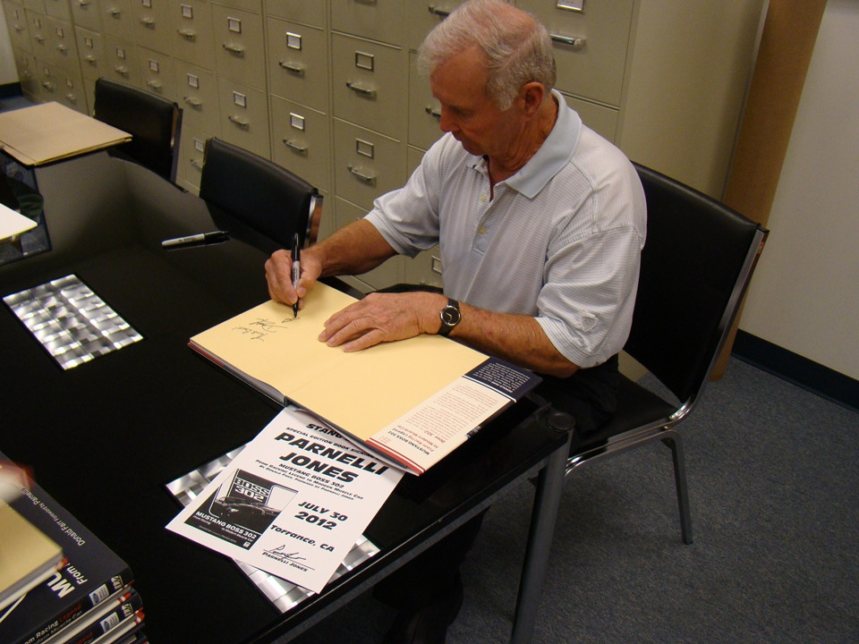 AUTOGRAPHED! Mustang Boss 302 Book, by Donald Farr, Parnelli Jones ...