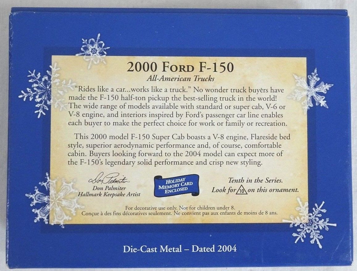2004 Hallmark Ornament - 2000 Ford F-150 - StangStuff