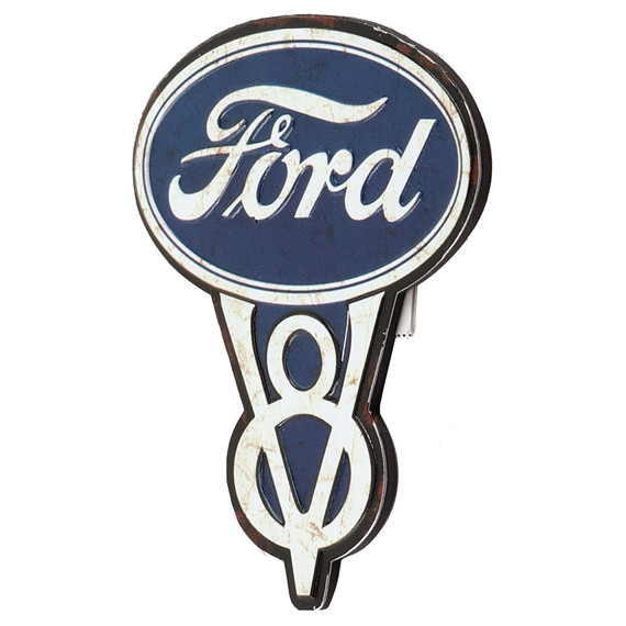 Ford V8 Embossed Magnet - StangStuff