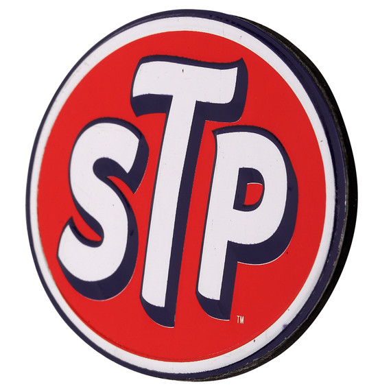 STP Logo Embossed Tin Magnet - StangStuff