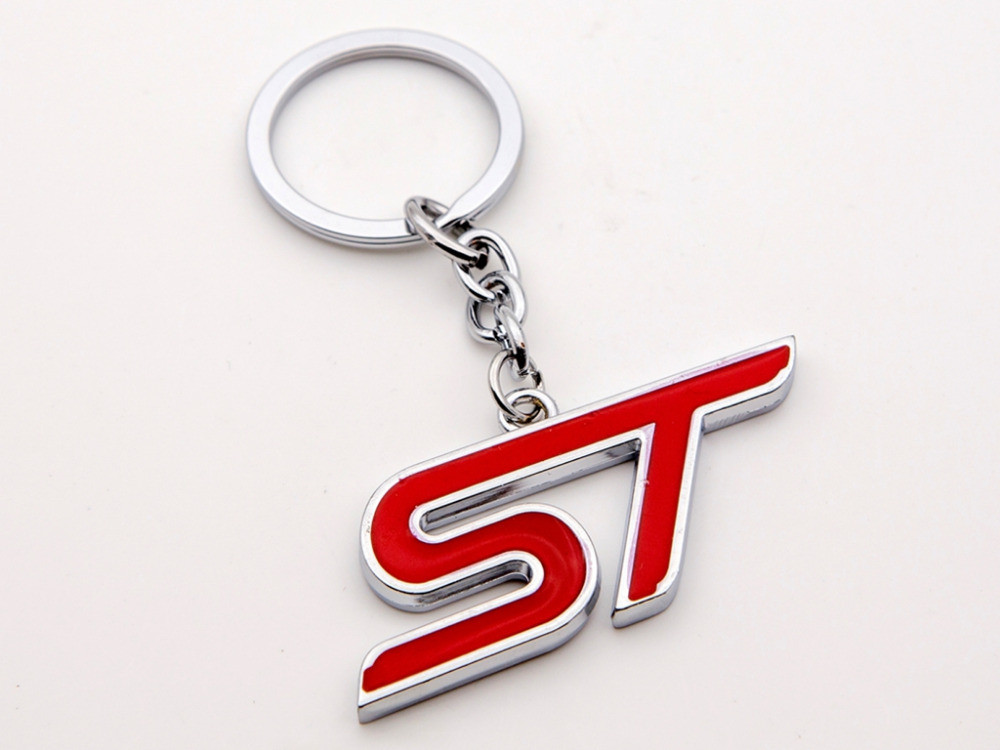 Key Chain - Ford ST Logo * Red or Black - StangStuff