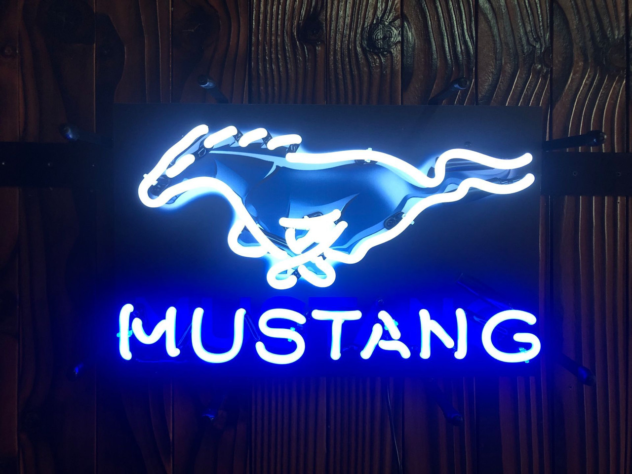 Neon Sign - Mustang Jr With Backing 17" 5SMLMJ - StangStuff