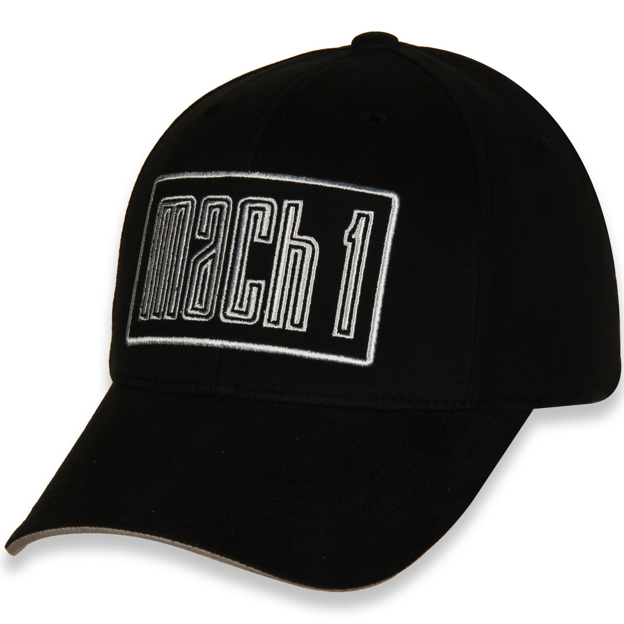 MACH 1 Mustang Logo Black Hat - StangStuff