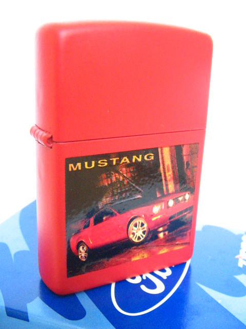 ZIPPO - 2005 Mustang Red Matte Lighter - StangStuff