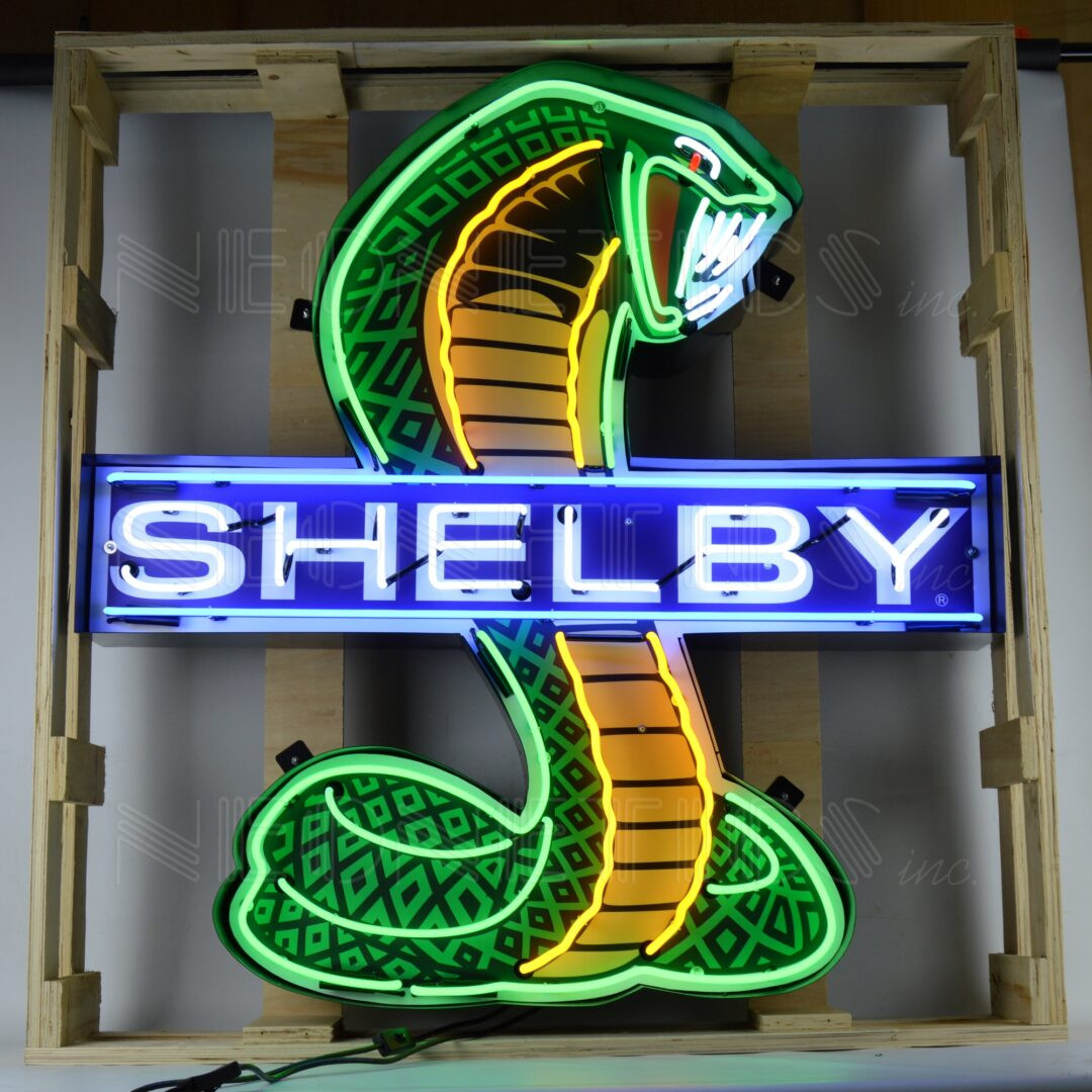 Shelby Snake Mustang Neon Sign - HUGE * 4 Ft Tall 9SHLBY - StangStuff