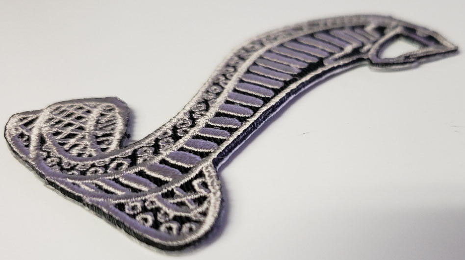 Patch - SVT / Shelby Tiffany Snake Die-Cut 3.5" - StangStuff