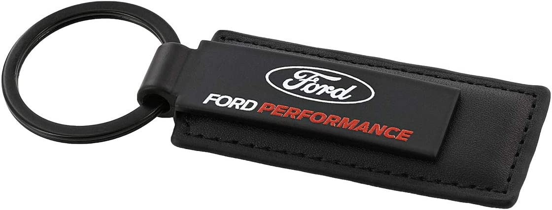 Ford Performance Black Leather Key Chain - StangStuff