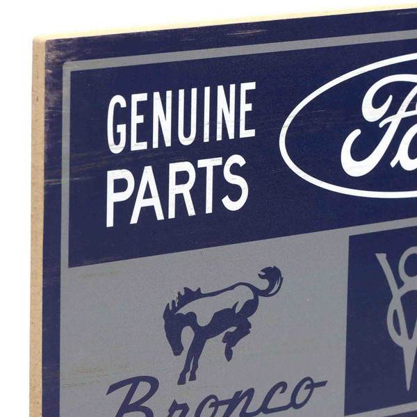 Ford Logo Collage Wood Sign - StangStuff