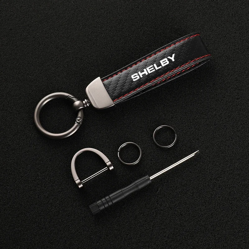 Shelby Carbon Fiber Key Chain w/ Tool - StangStuff