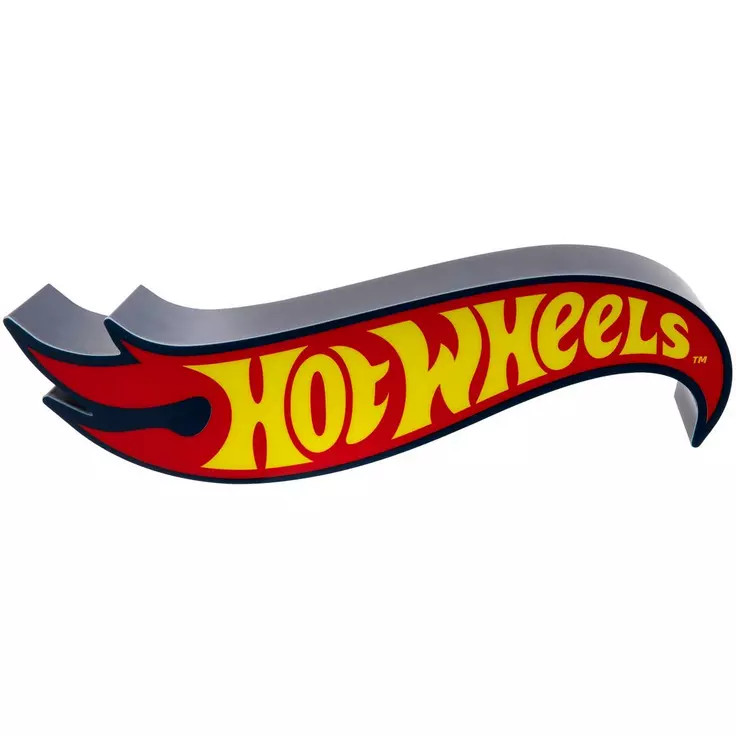 Hot Wheels Logo Light Up Wall Sign - StangStuff