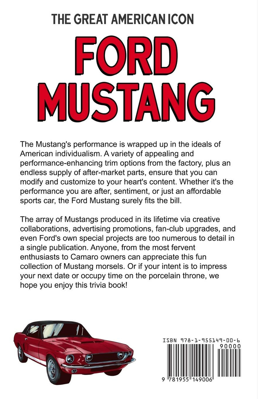 Ford Mustang Trivia & Fun Facts Book - StangStuff
