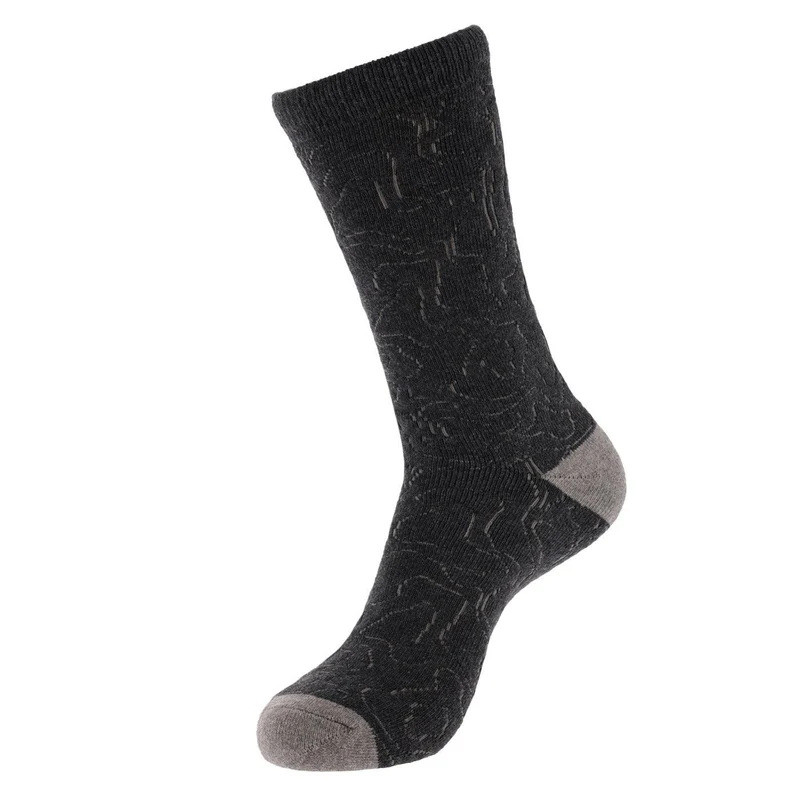 Socks - Ford Bronco Topography Dark Grey Knit - StangStuff