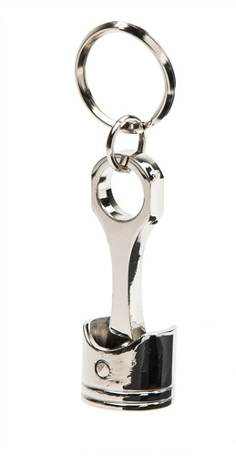 Key Chain - Shelby Snake Piston Chrome Keychain - StangStuff