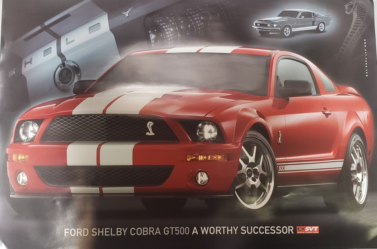 2005 Shelby Cobra GT500 Mustang Concept Promo Poster - StangStuff