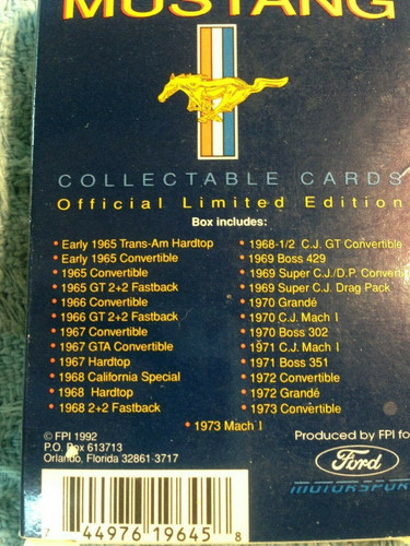 Mustang Collectible Cards - StangStuff