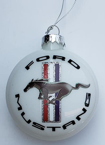 Ford Mustang Tri-Bar Logo Ornament - StangStuff
