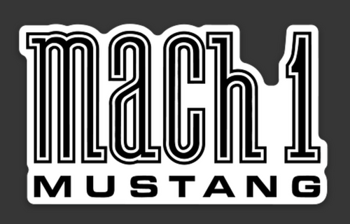 Mach 1 Logo Decal 3" - StangStuff
