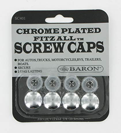 Snap Cap Screw Caps - Chrome Plated - StangStuff
