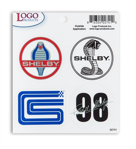 Shelby Logo Decals - 4 Pack * Tiffany Cobra * CS Logo - StangStuff