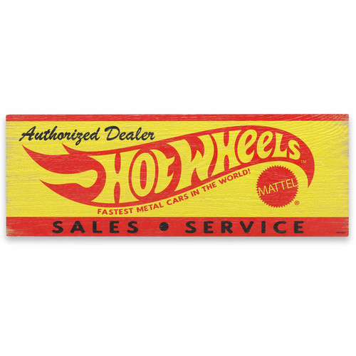 Hot Wheels Authorized Dealer Wood Sign - StangStuff
