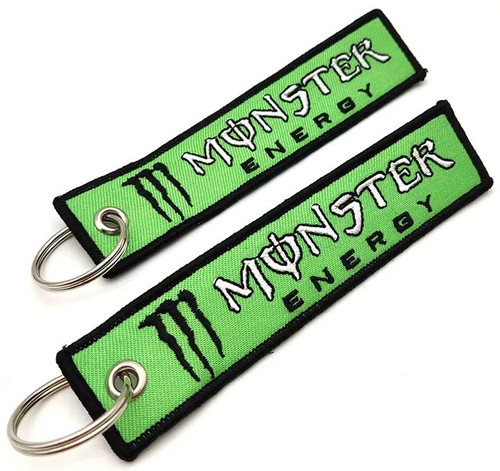 Key Chain - Monster Energy Green Fabric - StangStuff