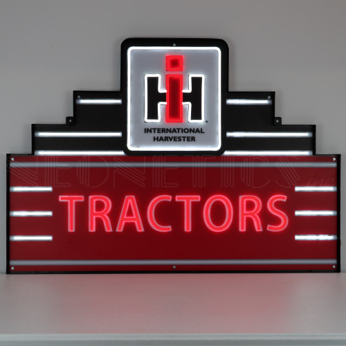 International Harvester Art Deco Marquee LED Flex-Neon Sign in Steel ...