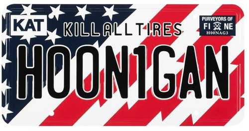 HOONIGAN License Plate - Stars & Stripes - StangStuff