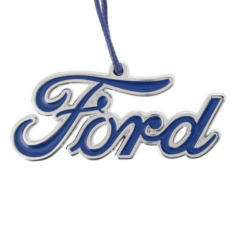 Ford Script Logo Holiday Ornament - StangStuff