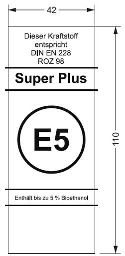 Etikett Super Plus E5