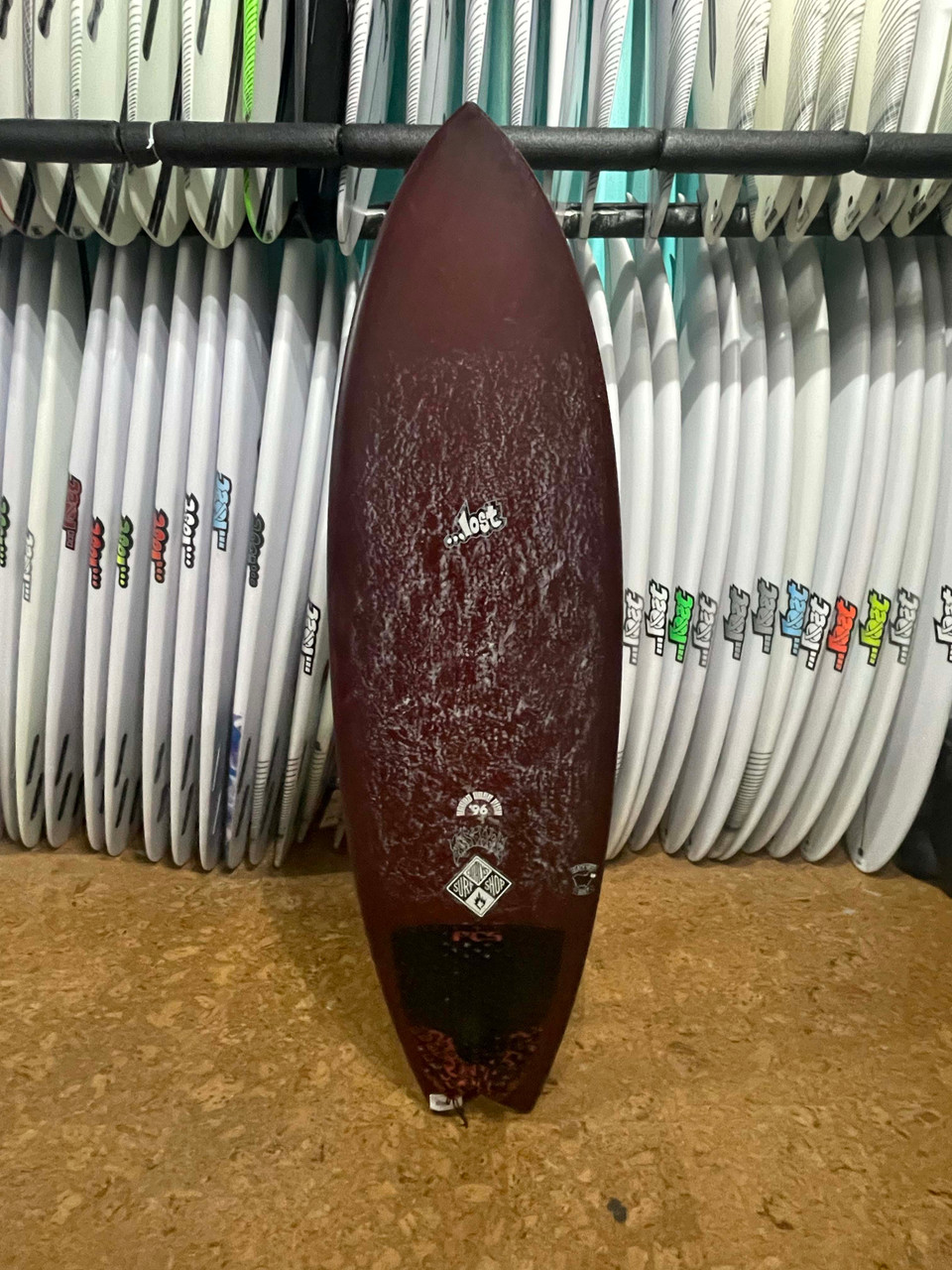 5'5 LOST BLACK SHEEP RNF 96 USED SURFBOARD (BS112260) - Catalyst