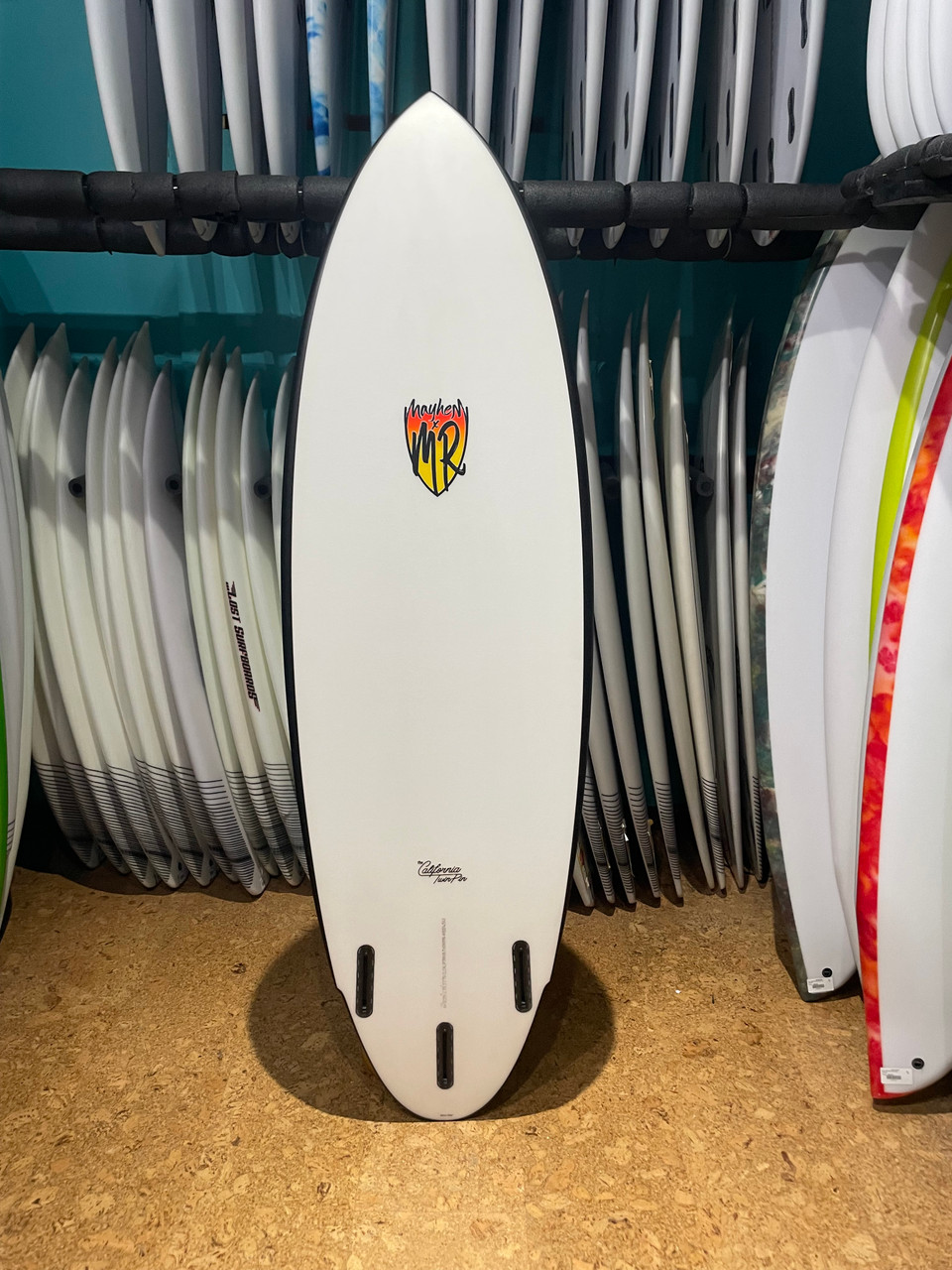 6'1 LOST BLACKSHEEP MR X MB CALI TWIN PIN SURFBOARD (114541) - Catalyst