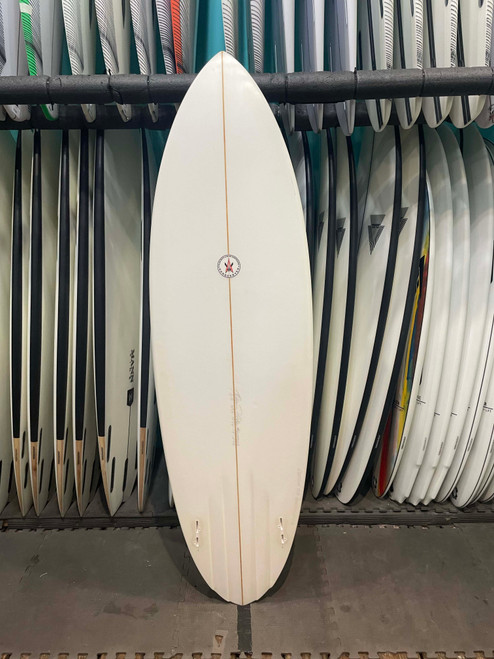 6'0 ALLEN WHITE CUSTOM USED SURFBOARD (6009122) - Catalyst