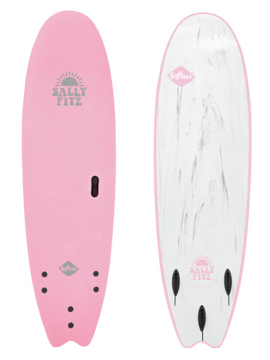 6'6 SOFTECH HANDSHAPED SALLY FITZGIBBONS SURFBOARD (HFBSF-PNK-066) - Catalyst