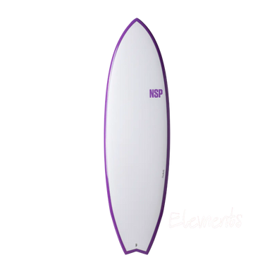 5'6 NSP FISH - ELEMENTS SURFBOARD (28.1 L / Purple) - Catalyst