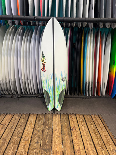 5'10 QUIET FLIGHT BAD FISH SURFBOARD (63617) - Catalyst