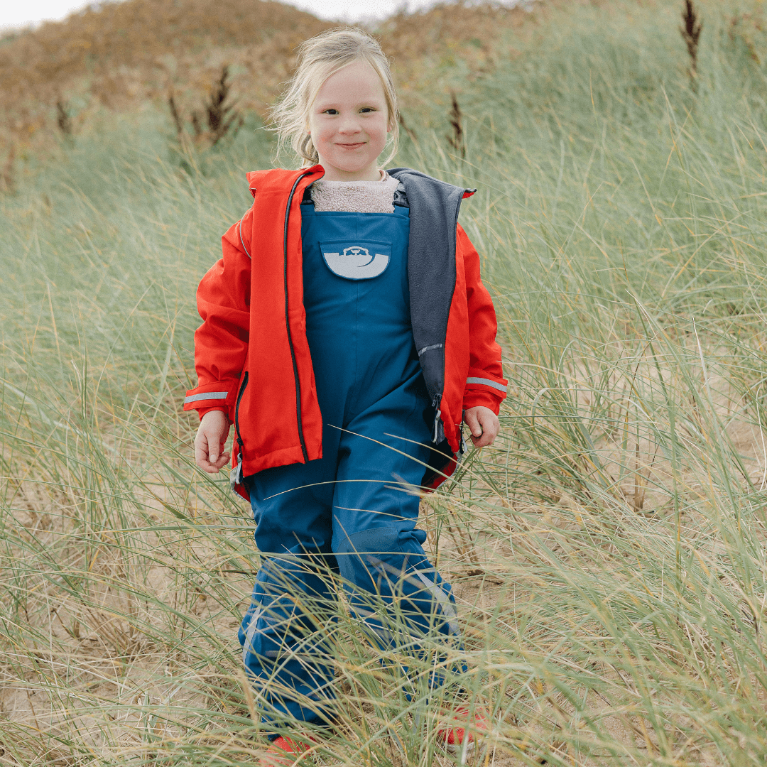 Spotty Otter Patrol Fleece Lined Waterproof Dungarees