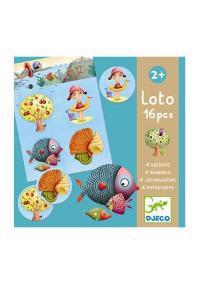 Loto - A Beautiful Matching Kids Game by Djeco - Cow and Lizard