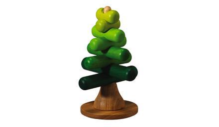 Plan Toys Stacking Tree - A Beautiful Piece of Nature - Cow and Lizard