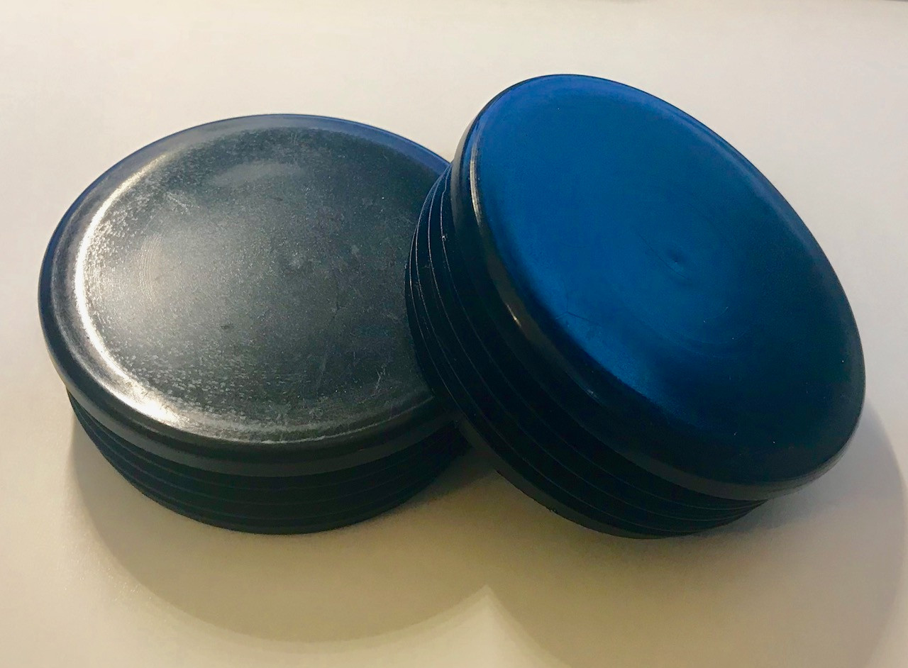 (Pack of 2) 3" OD ROUND Plastic CAP PLUGS | (13-17 Ga - Fits ID 2.81 ...