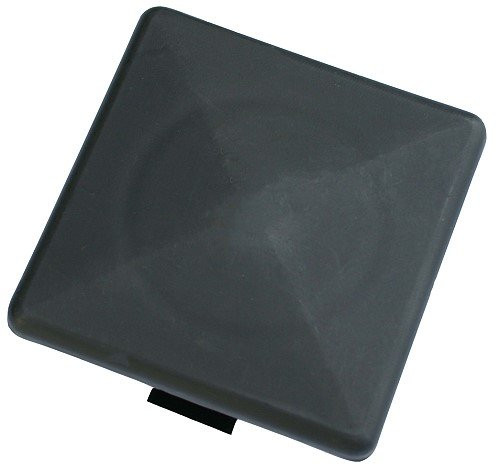 3" Square Light Pole Top Cap- Black Plastic - SB Distribution Ltd.