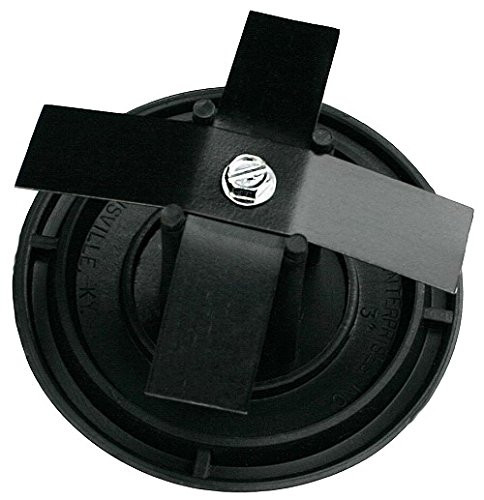 3.5" Round Light Pole Top Cap- Black Plastic