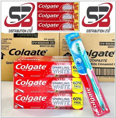 Colgate Sparkling White Toothpaste with Cinnamon and Natural Mint ...
