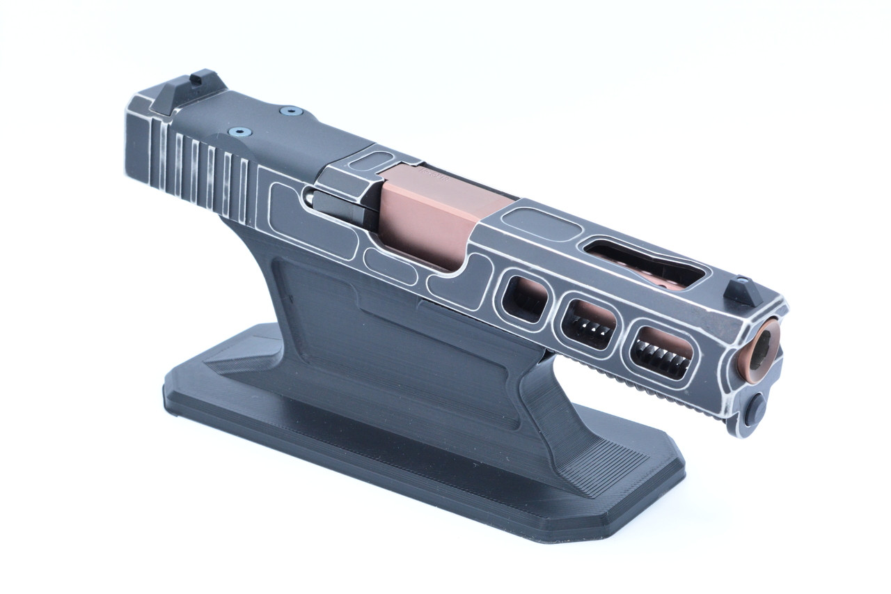 Oden Slide for Glock 19 Gen 1-3 with Black RMR Cover & DLC Barrel ...