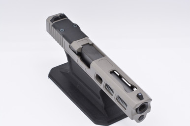 Desert Cat Oden for Glock 17 Graphite Black Black DLC Barrel Complete Slide