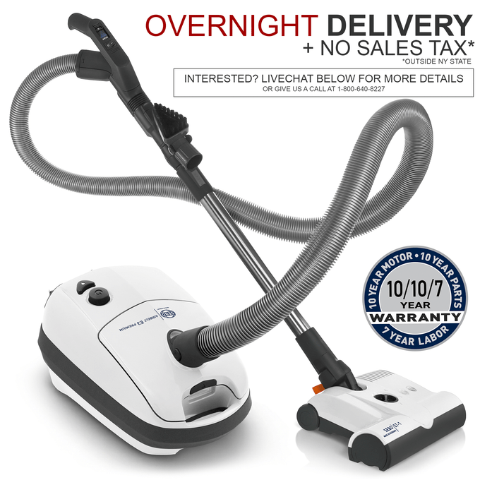 Sebo AIRBELT E3 Premium Canister Vacuum Cleaner White