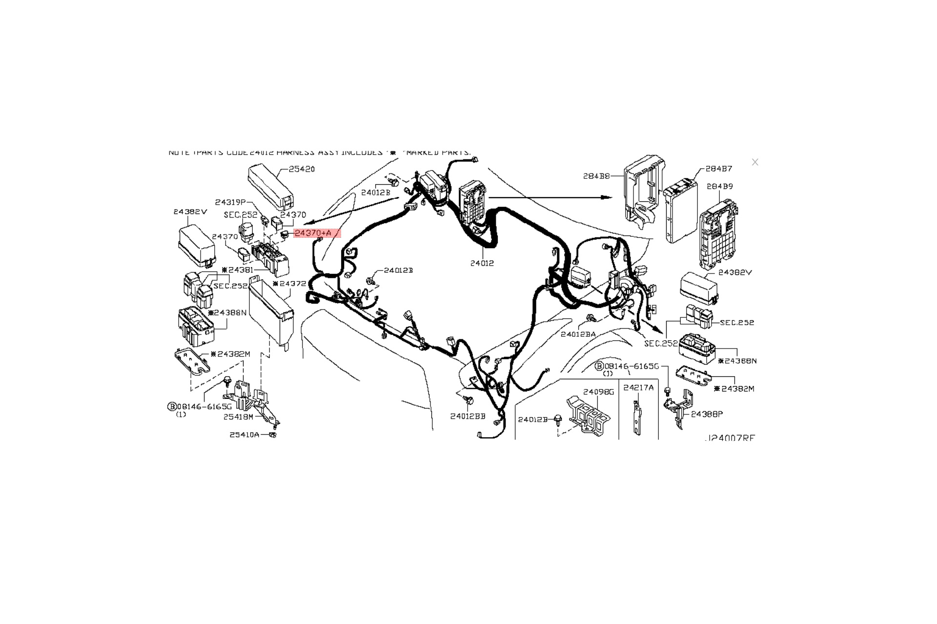 OEM Nissan Connector Assy - Fusible Link (R35 GT-R)